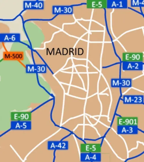 Si hoy viajas a Madrid en accesos y por la M30 no podrás circular a más ...